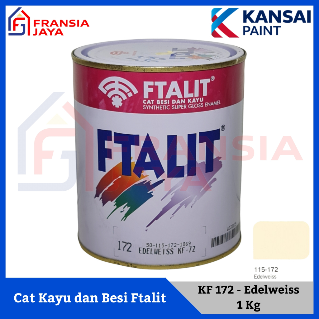 Jual Cat Minyak Besi dan Kayu Ftalit Edelweiss KF 172 1 Kg KANSAI ...