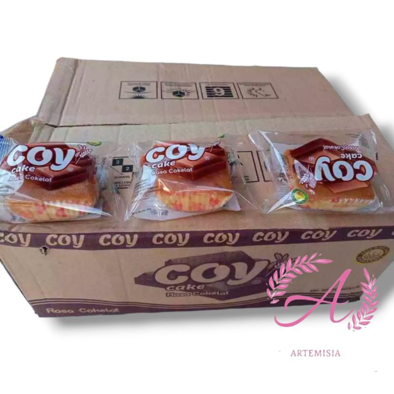 Jual Coy Cake Rasa Cokelat / Bolu Coy Rasa Cokelat, Vanila 1 dus isi 60 ...