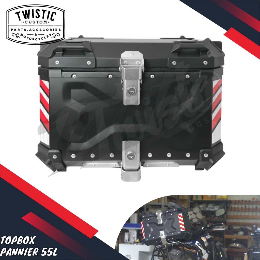 Jual Top Box Pannier Aluminium 55 Liter Motor BMW CB500X Versys ...