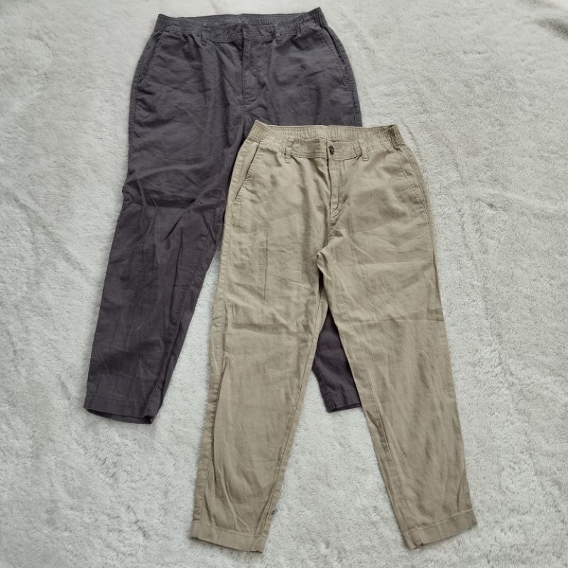 Jual FM Tapered Pants Linen Original sisa Export | Shopee Indonesia