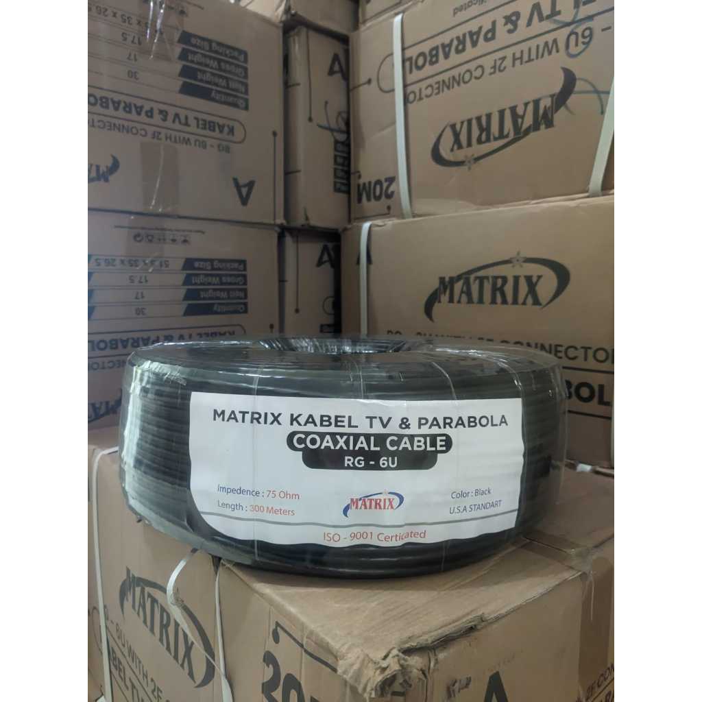 Jual Kabel Antena Parabola / UHF RG 6 300 Meter / 300 Yard | Shopee Indonesia