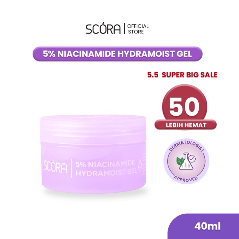 Jual SCORA 5% NIACINAMIDE HYDRAMOIST GEL 40 ML | Shopee Indonesia