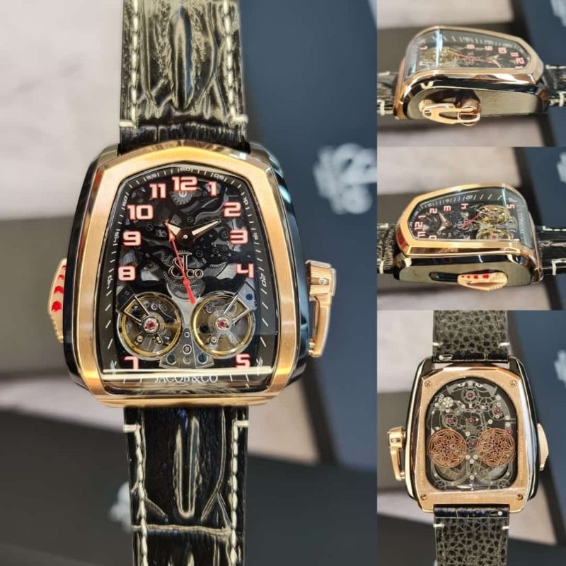 Jual Jam tangan Automatic Swiss JACOB & CO Twin Turbo Tourbillon ...