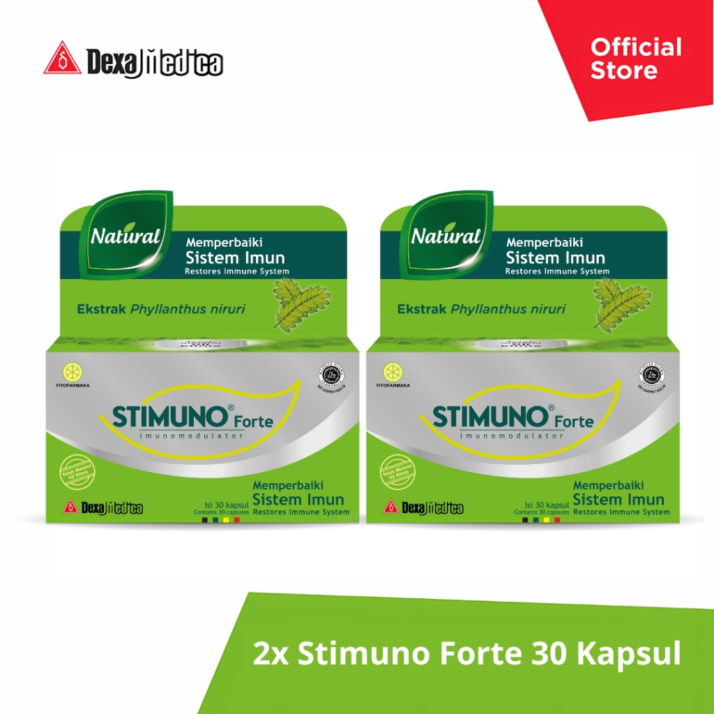 Jual Stimuno Forte Vitamin Dewasa 30 Kapsul - Twin Pack | Shopee Indonesia