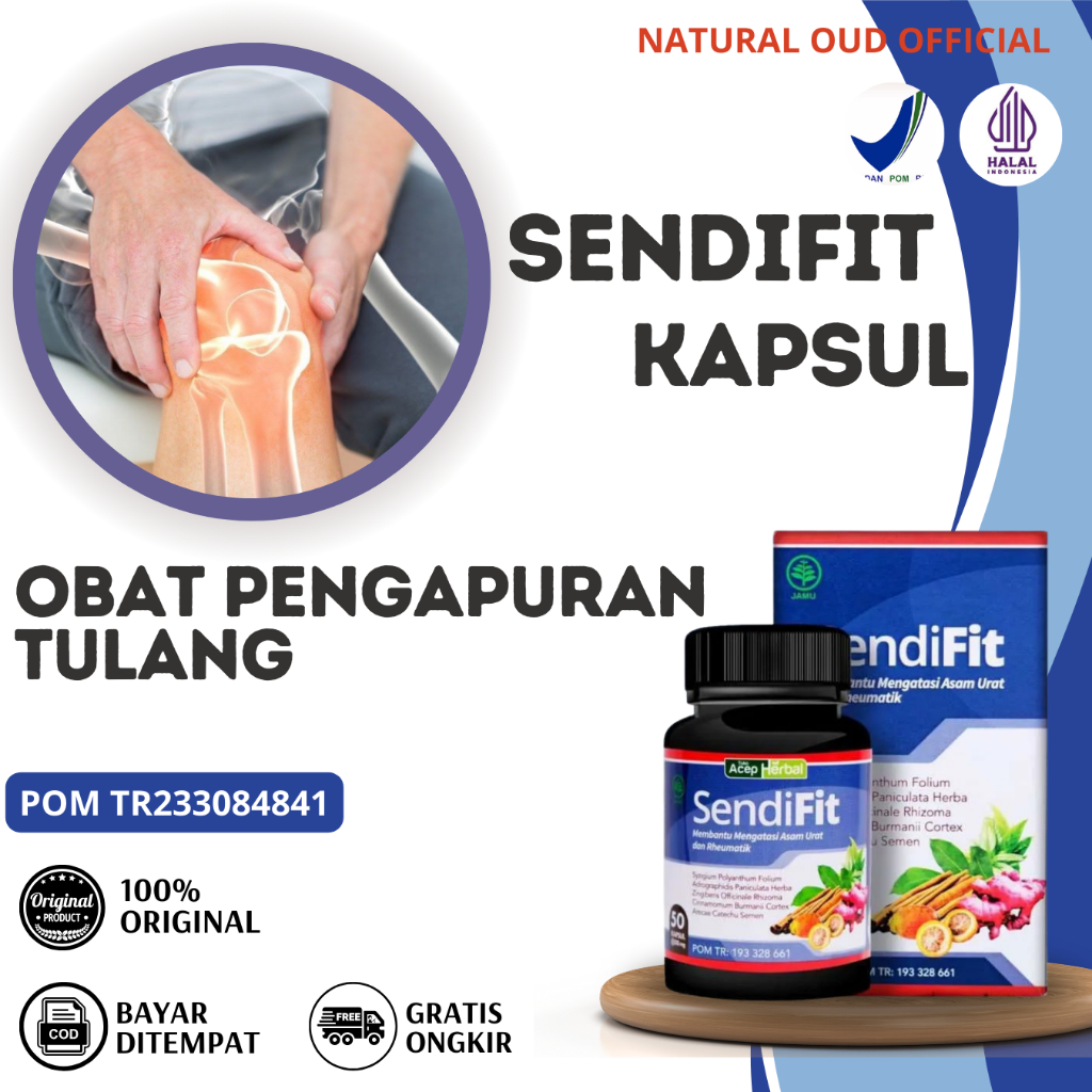 Jual Obat Sendi Lutut Sakit Pengapuran Tulang Lutut Bunyi Kopong Kaku ...