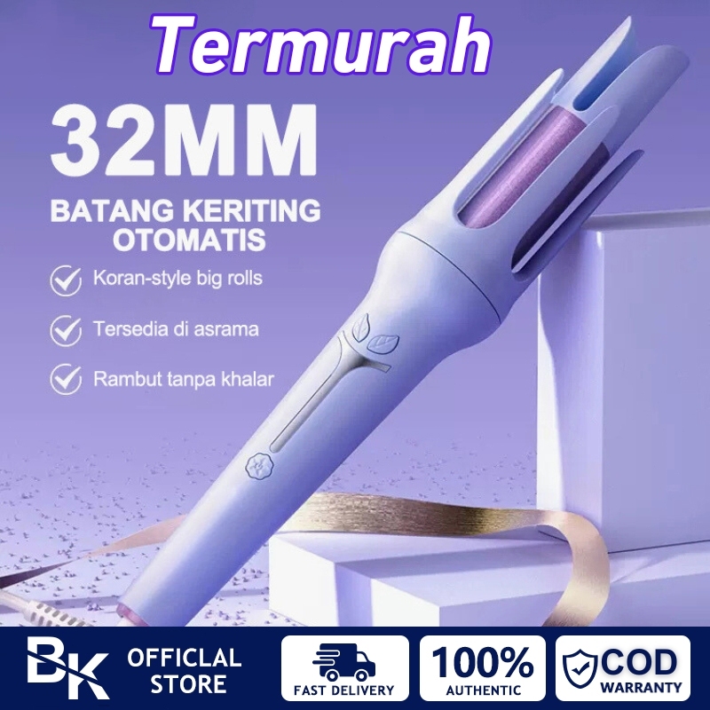 Jual Catokan Keriting Keramik Otomatis Catokan Rambut Curly Libra Hair Styler 32mm Hair Curly ...