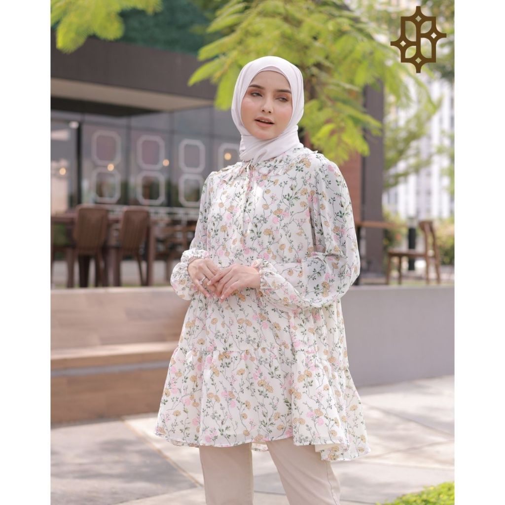 Jual SAAZZ Blouse Maryam Pakaian Baju Motif Bunga Atasan Wanita Outfit ...