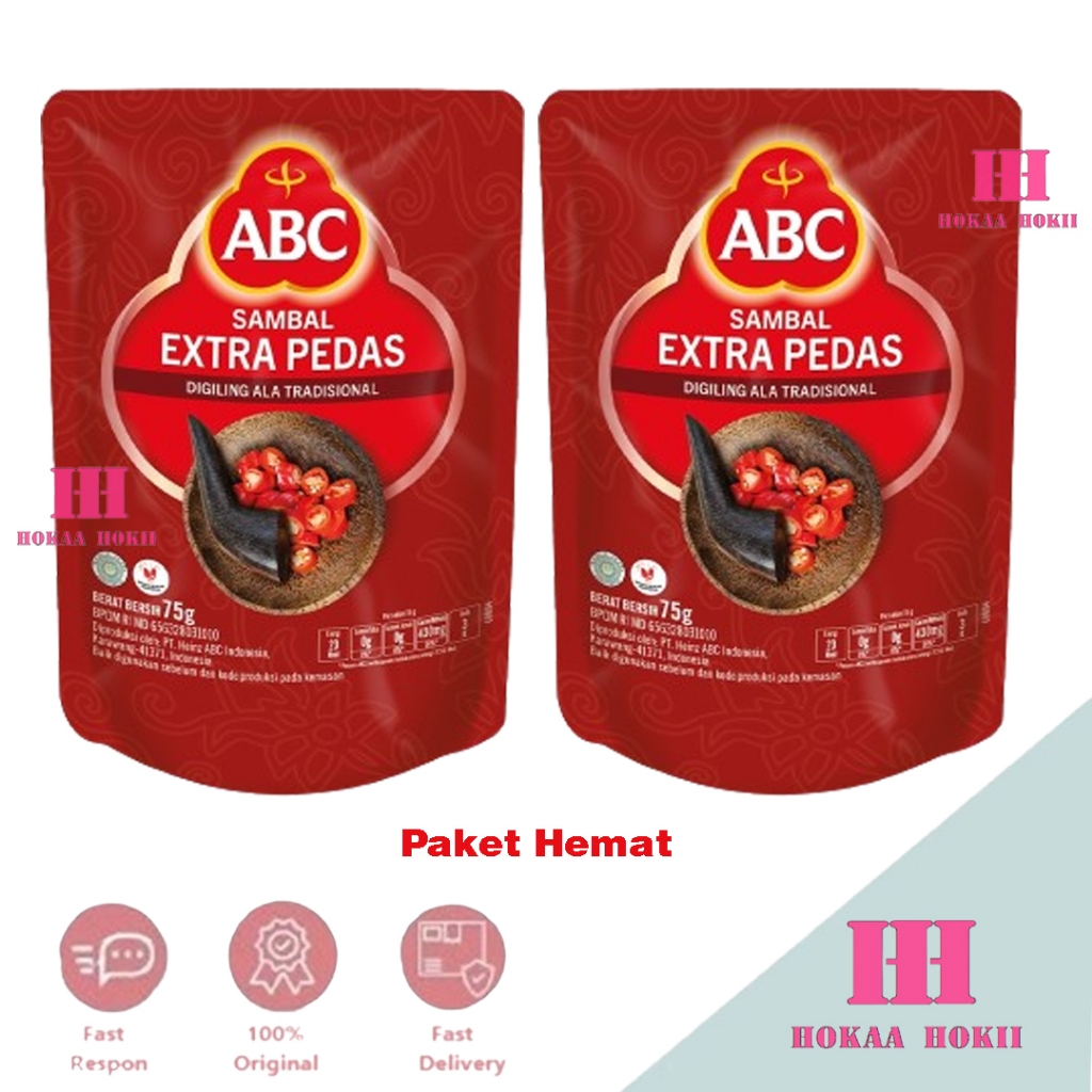 Jual Abc Sambal Extra Pedas Paket Ekonimis Isi 2 x 75g | Shopee Indonesia