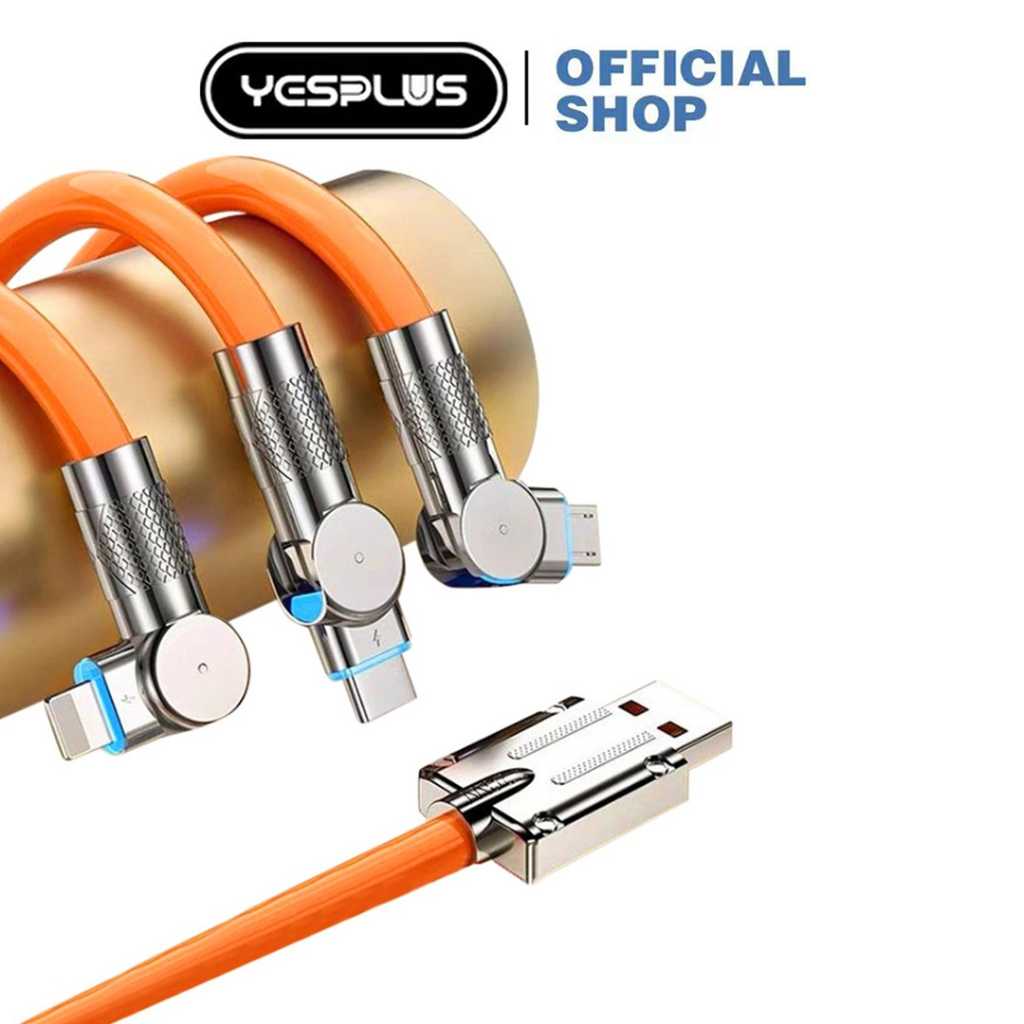 Jual Kabel Data YESPLUS KM12 Lighting Rotable Silicon Super Fast ...