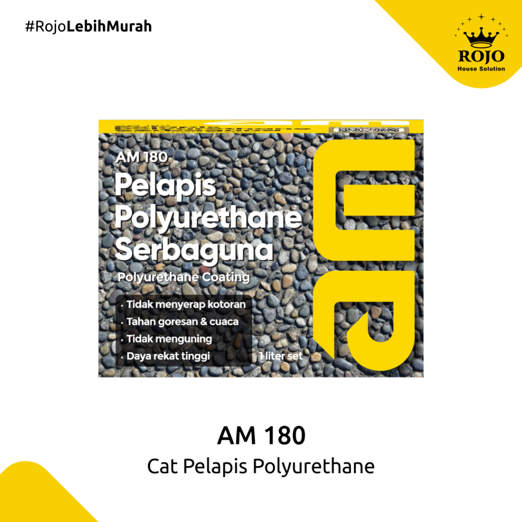 Jual AM 180 PU Floor Coating Cat Pelapis Serbaguna 1 liter set 2 ...