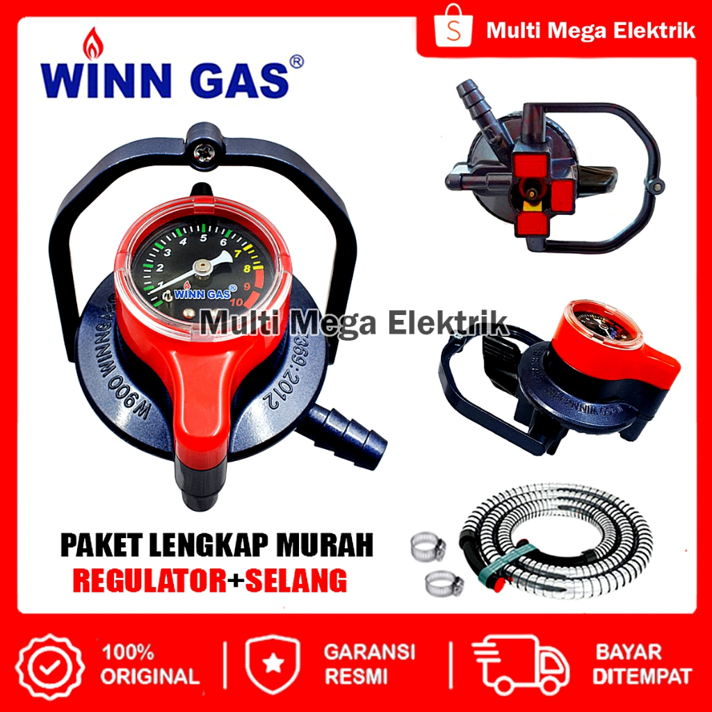 Jual [COD] WINN GAS REGULATOR GAS LPG DOUBLE LOCK TEKANAN RENDAH W900M ...