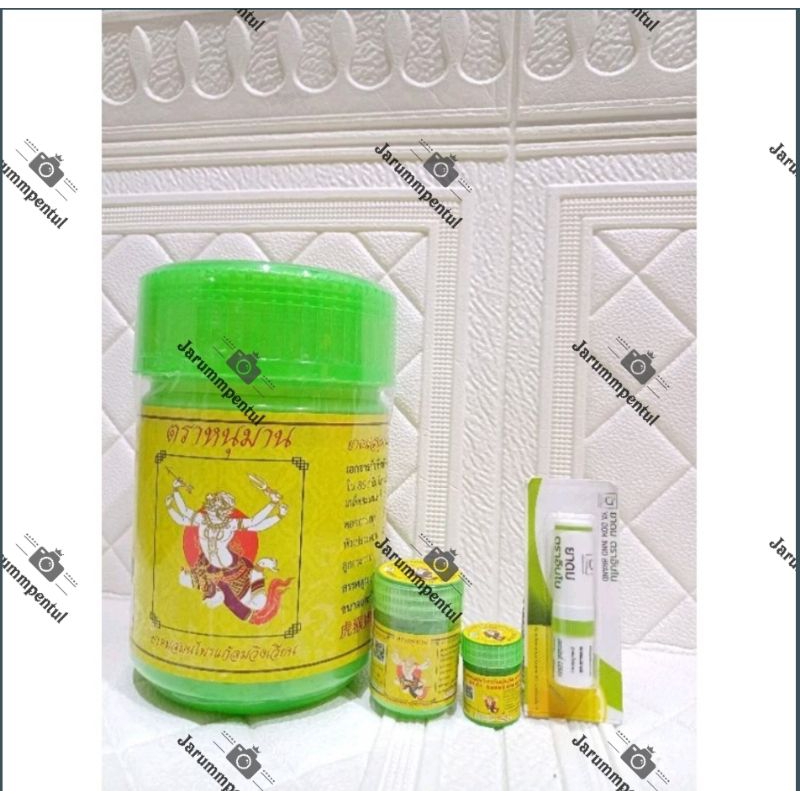 Jual INNO brand Hanuman inhaler green herb jar 2in1 stick// ORI ...