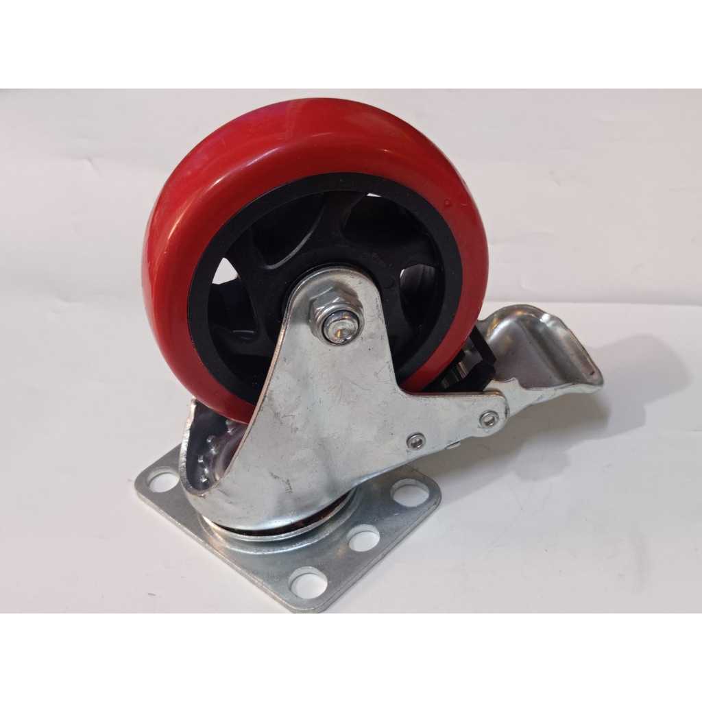 Jual RODA 4 INCH PVC REM 100MM | Shopee Indonesia