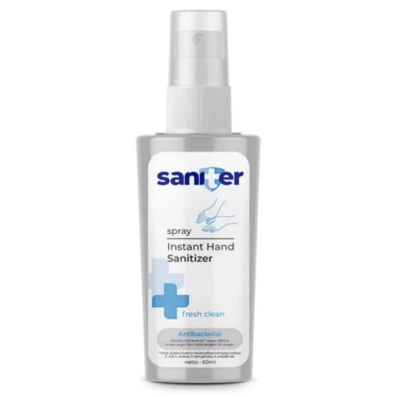 Jual Saniter spray instan hand sanitizer fresh clean tanpa tutup 60ml ...