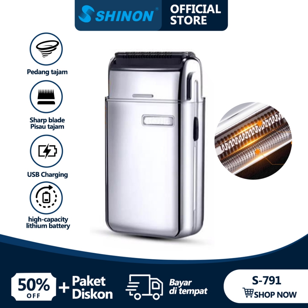 Jual SHINON S-791 Alat Cukur Rambut Elektrik / Alat Cukur Rambut / Kumis / Jenggot / Rambut ...