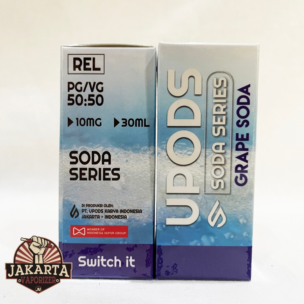 Jual [SALT] UPODS GRAPE SODA SALTNIC PODS FRIENDLY 30ML 10MG BY UPODS ...
