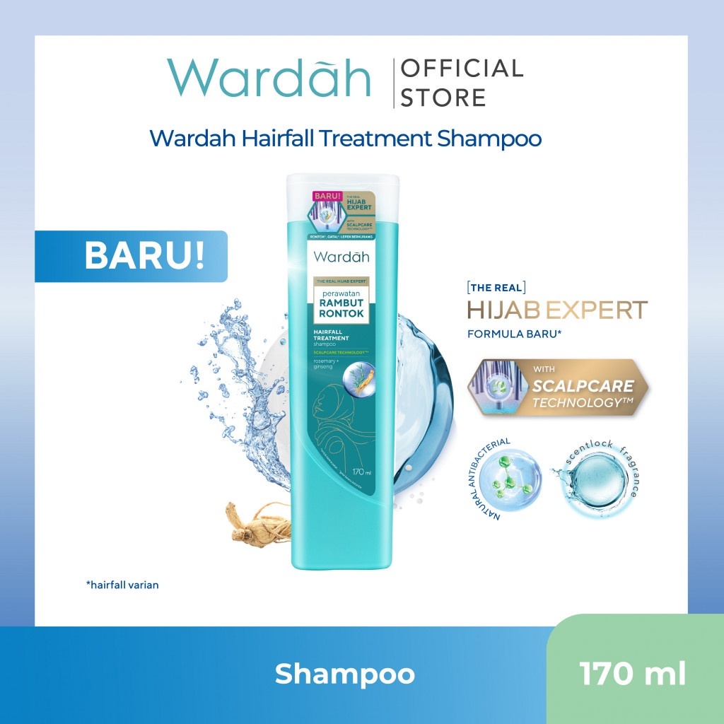 Jual Wardah Nature Daily Anti Hairfall Treatment Shampoo 170 ml ...