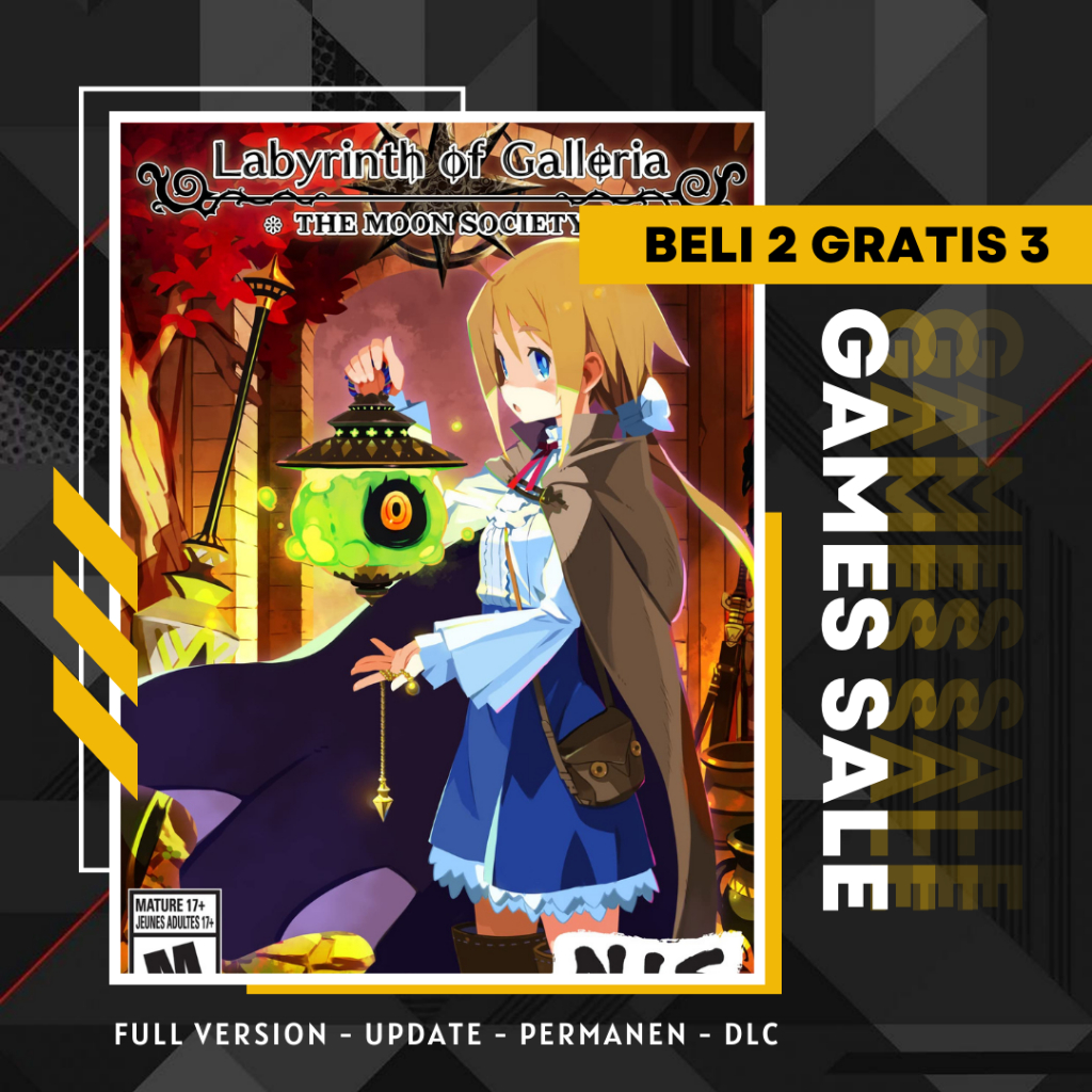 Jual LABYRINTH OF GALLERIA THE MOON SOCIETY - GAME PC - GAME LAPTOP ...