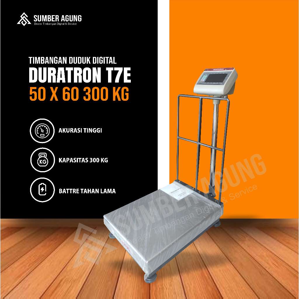 Jual Timbangan duduk digital Duratron T7E 50 X 60 300kg | Shopee Indonesia