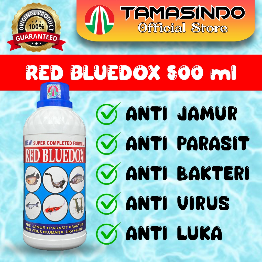 Jual Red Bluedox 500ml Anti Jamur, Parasit, Bakteri, Kuman, Luka Ikan ...