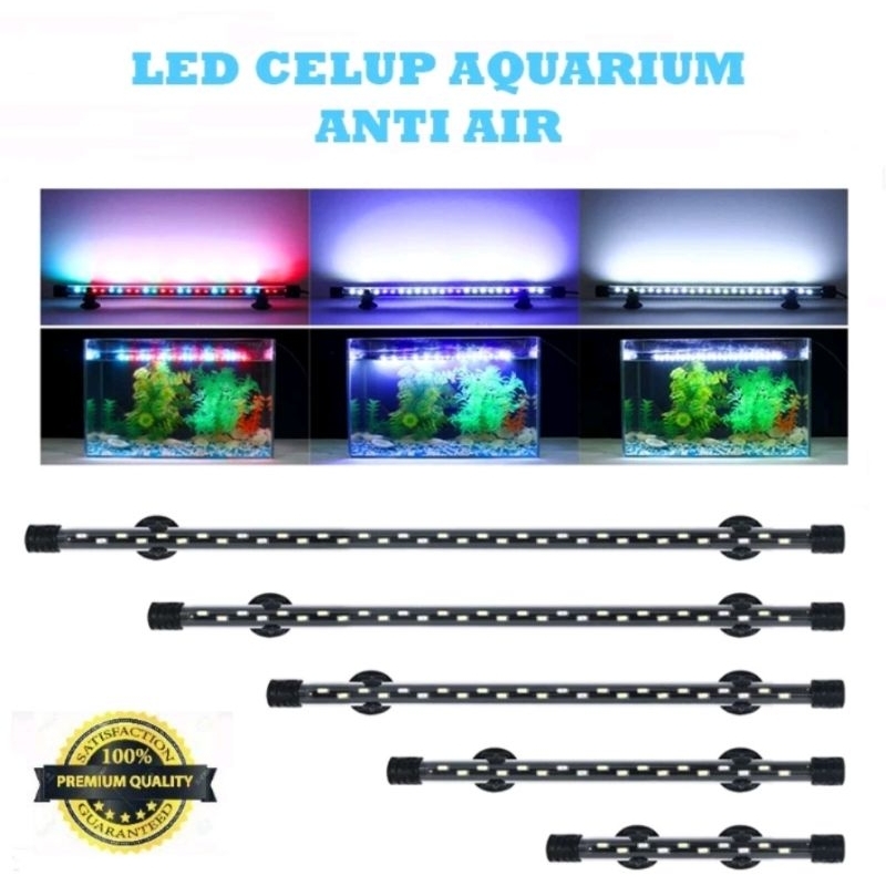 Jual Lampu Aquarium 20, 30, 40, 50, 60, 80, 100, 120 Cm Lampu LED Celup ...