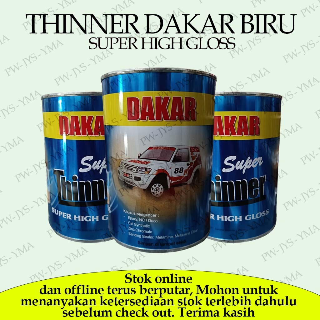 Jual THINNER DAKAR / BENGKEL 1LITER / THINNER SUPER HIGH GLOSS | Shopee Indonesia