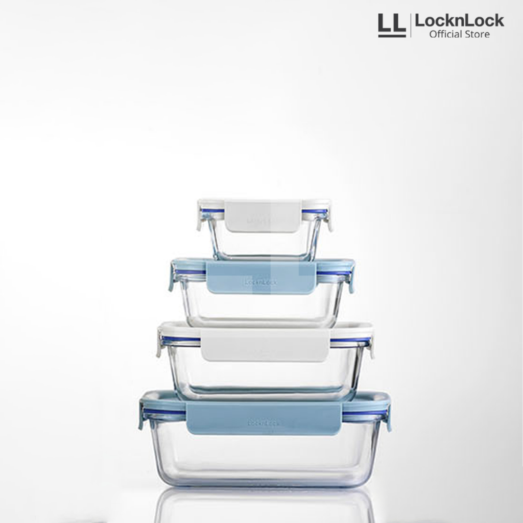 Jual LocknLock Oven Glass The Clear Wadah Makan Kaca Square Container ...