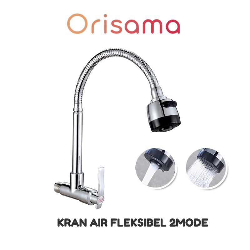 Jual Keran Air Angsa ABS Fleksibel 2 Mode / Keran Cuci Piring Angsa ...