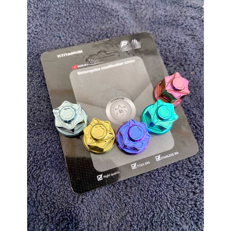 Jual KODE K36N mur m8 atau drat 12 topi titanium gr5 | Shopee Indonesia