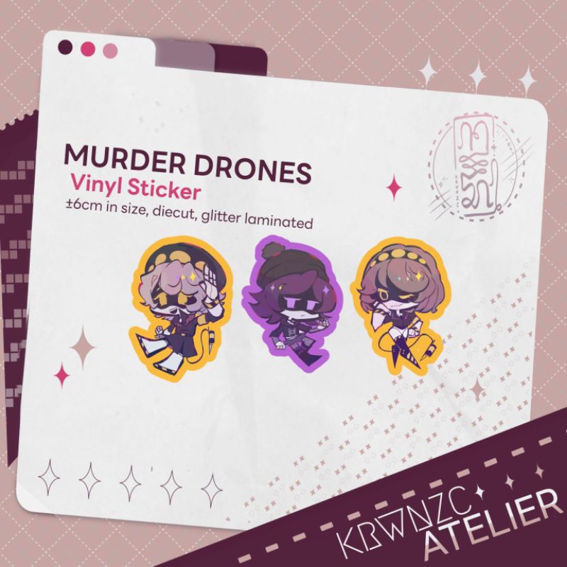 Jual MURDER DRONES Vinyl Stickers | Shopee Indonesia