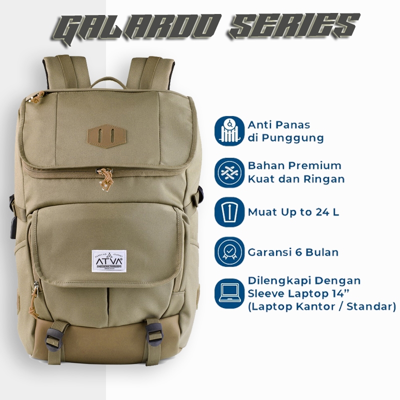 Jual Tas Ransel Pria Backpack Punggung Pria Wanita Tas Laptop Leptop 16 Inch Cowok Cewek USB ...