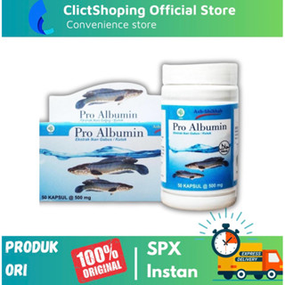 Jual Pro Albumin 50 | Albumin Fit 60 caps | Kapsul 500mg Ektrak ikan ...