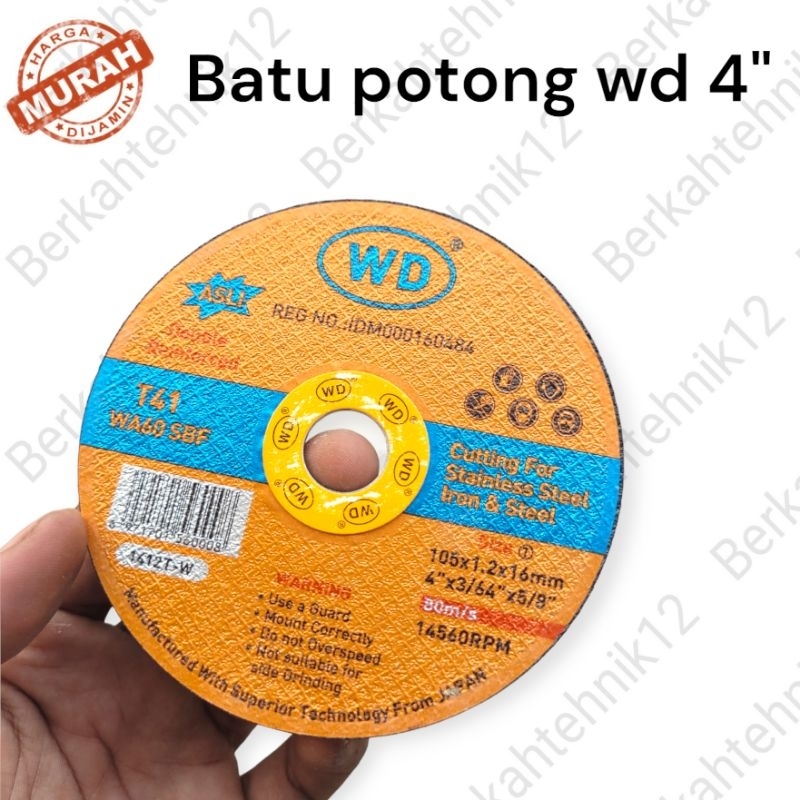 Jual RESIBON Mata Gerinda Potong 4" WD original/ Batu Potong Gerinda 4 ...
