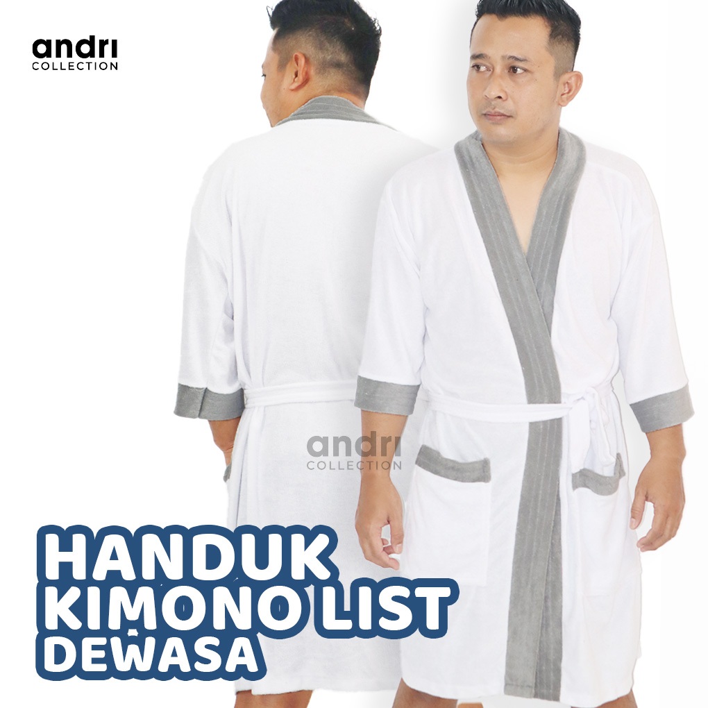 Jual Handuk Kimono List Dewasa/Kimono Dewasa List Warna/Hampers ...