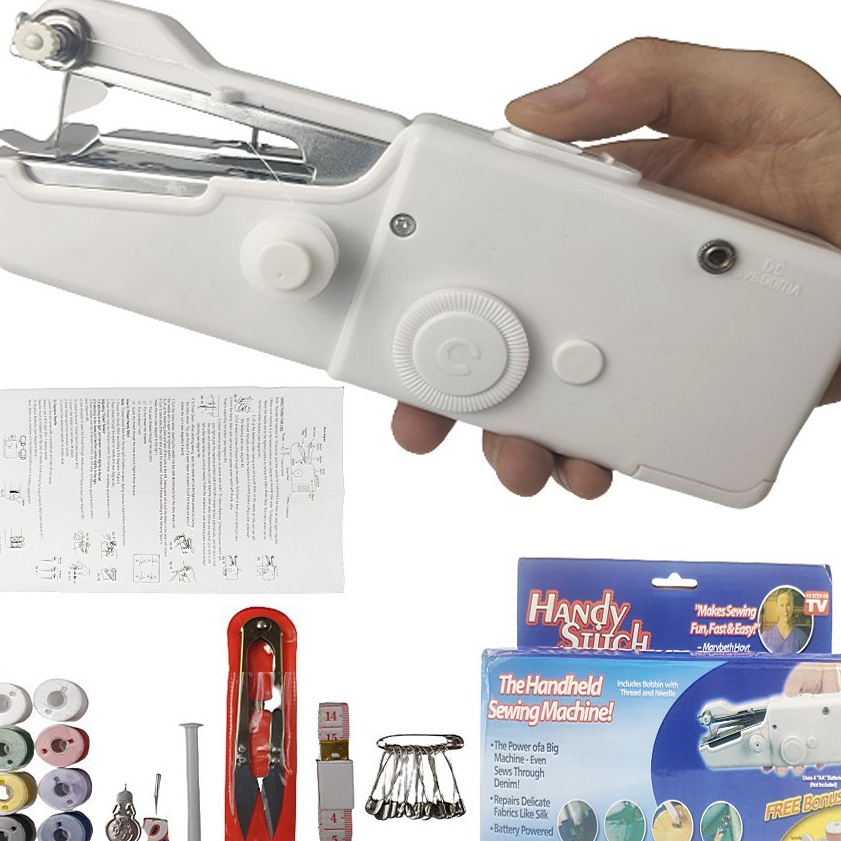 Jual Produk Keren Handy Stitch Mesin Jahit Poble Mini Cordless Hand ...