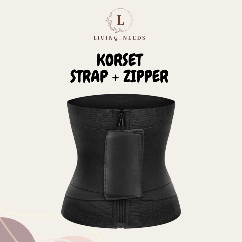 Jual Korset resleting waistshaper zipper dan strap extra ketat Waist ...