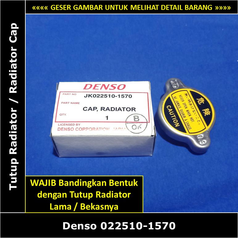 Jual Tutup Radiator Timor SOHC S515 1500 cc Karburator 1996-2001 Denso ...