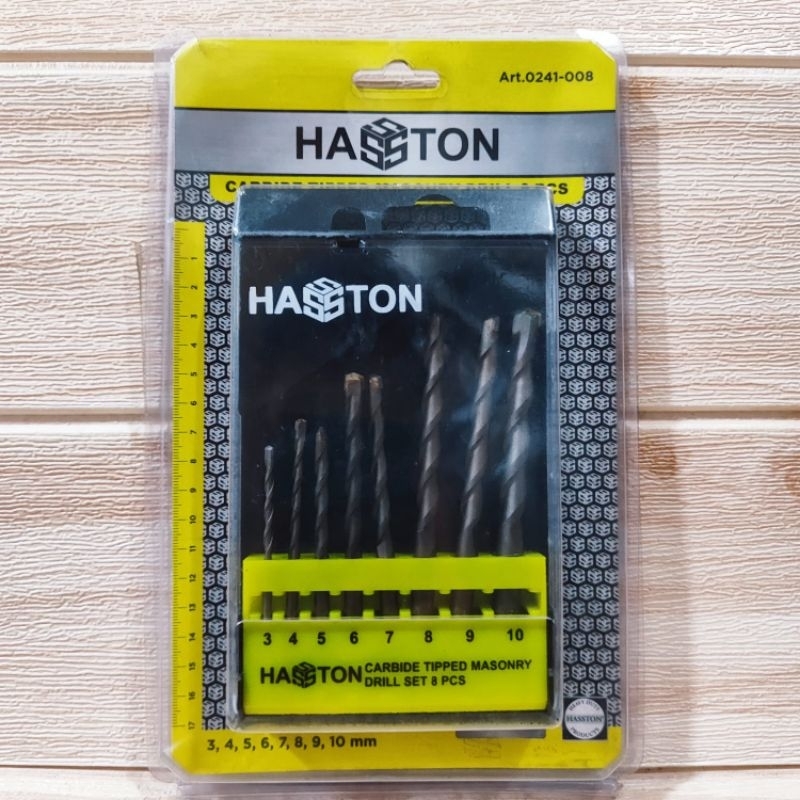 Jual Mata Bor Beton 8 Pcs Merk Hasston Prohex /Drill Set Bor Tembok Set ...