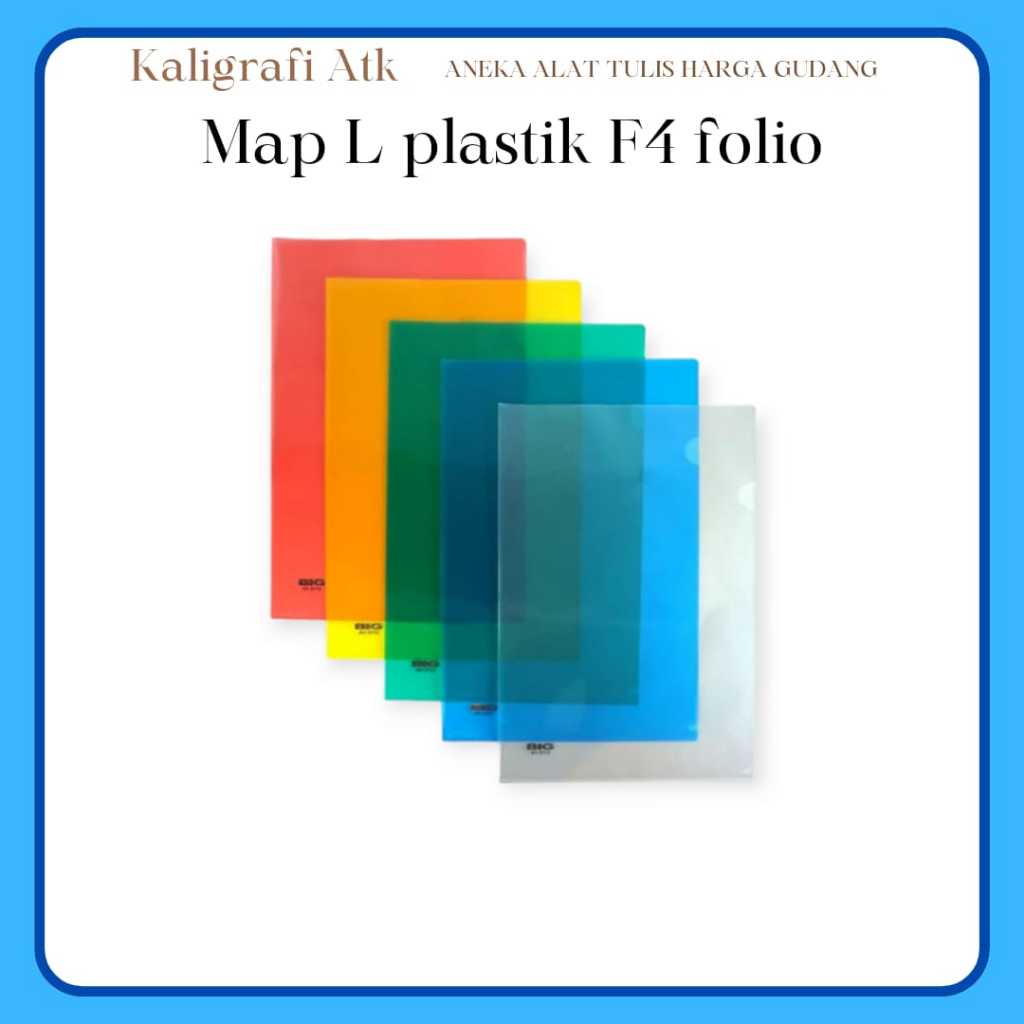 Jual Map L dokumen folder tranparan mika folio f4 | Shopee Indonesia