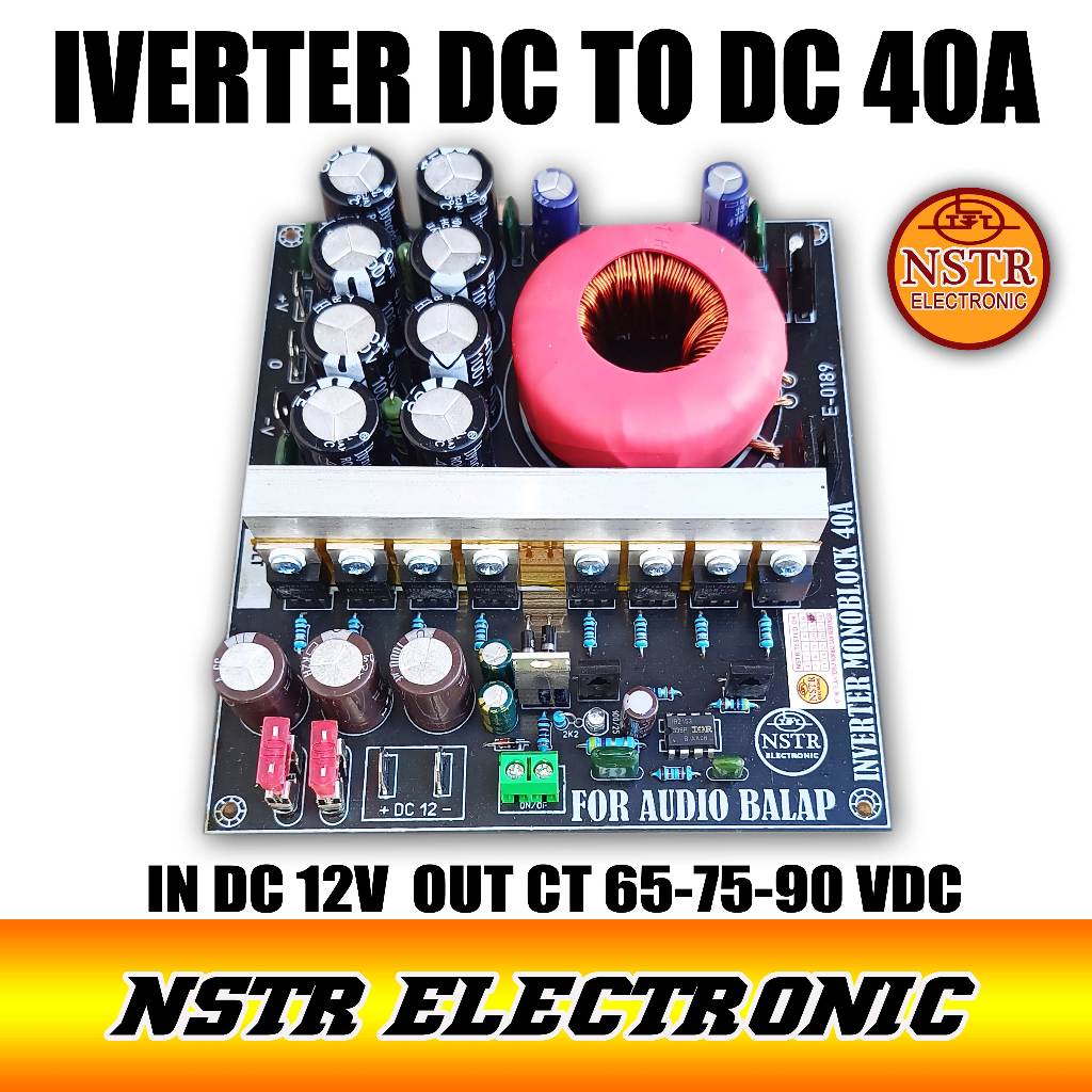 Jual inverter dc to dc 40A Toroid out 45v 65v 75v 90v | Shopee Indonesia