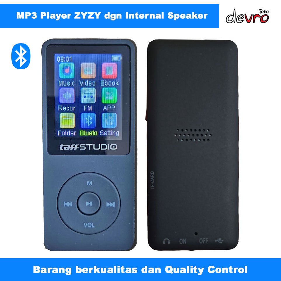 Jual MP3 Player Digital Audio Player DAP MP4 1.8 Inch dgn Speaker Internal - TaffSTUDIO ZY418 ...