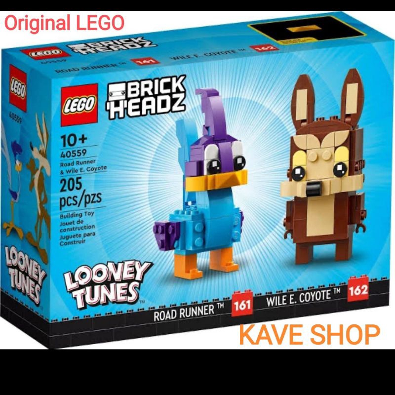 Jual LEGO 40559 Brickheadz : Road Runner Wile E. Coyote | Shopee Indonesia