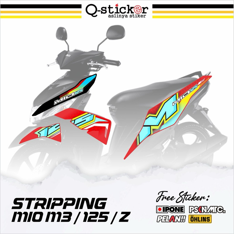 Jual Stiker Mio 125/M3 / Sticker Stripping Mio 125/M3 ORIGINAL | Shopee ...