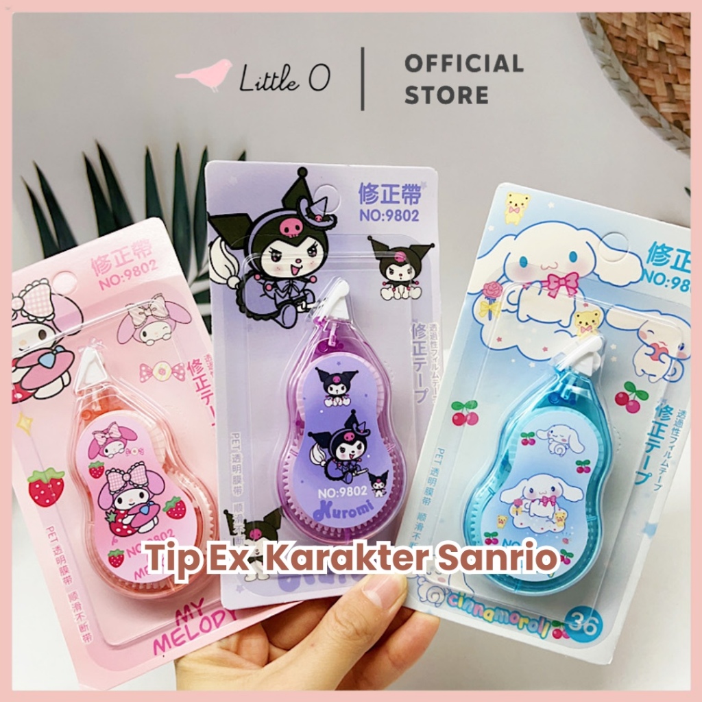 Jual LITTLE O Sanrio Correction Pen Tape Tipe X Kertas Pita Label Roll ...