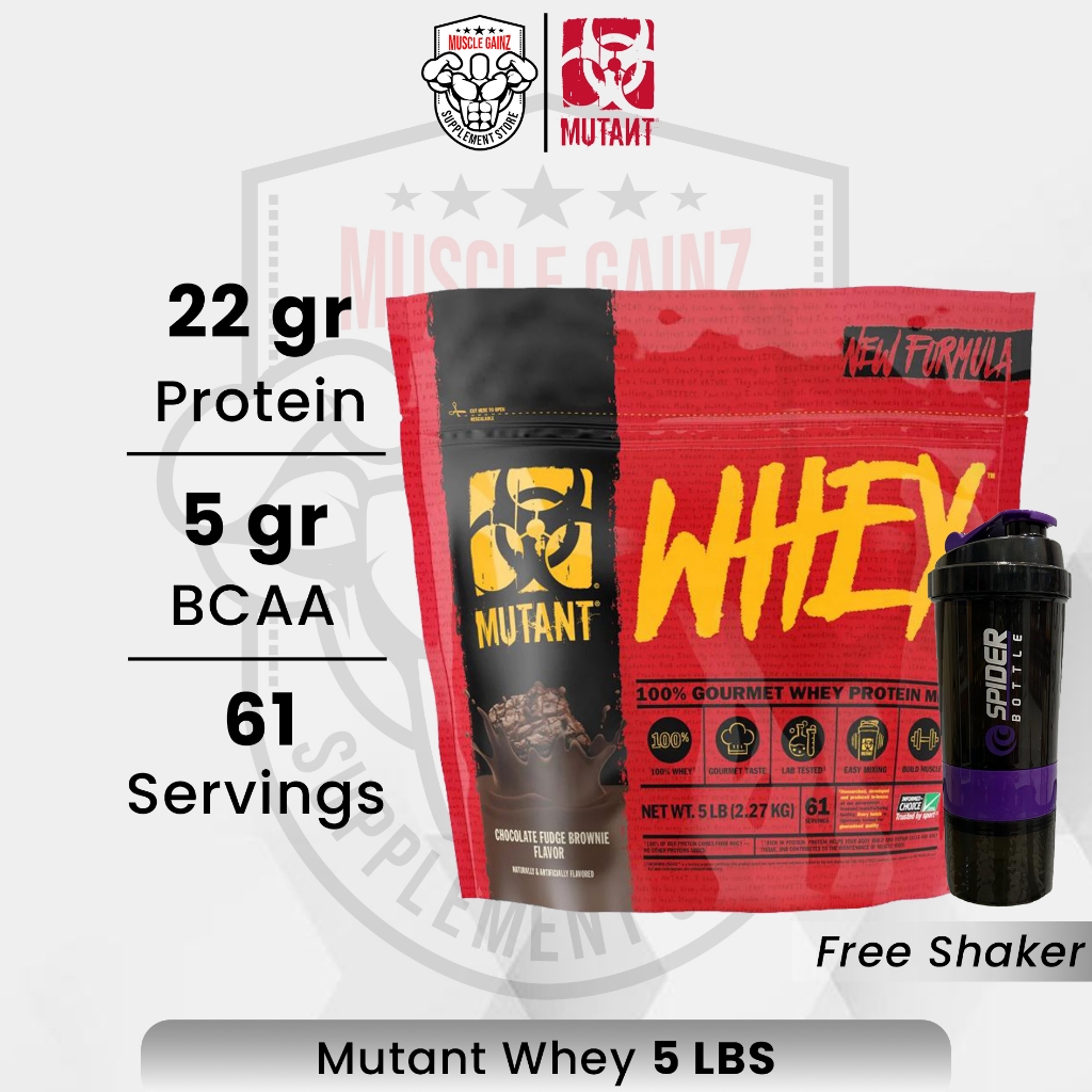 Jual Mutant Whey Protein 5 lbs | Shopee Indonesia
