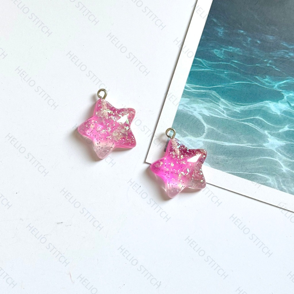 Jual 1 pcs Charm Liontin Resin - BINTANG STAR | Shopee Indonesia