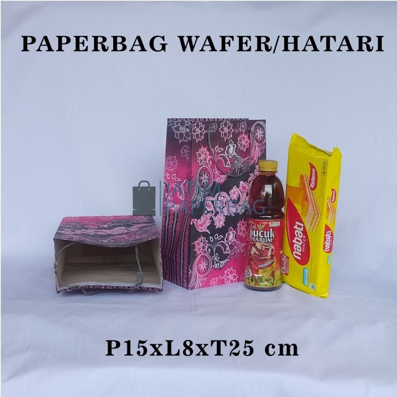 Jual Paperbag Wafer Hatari Tango Nabati ALL MOTIF Uk 15x8x25 Paper bag ...