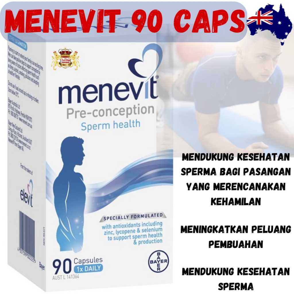 Jual Menevit 90 Capsules - Vitamin Kesuburan buat PRIA ( Dijamin Asli ...