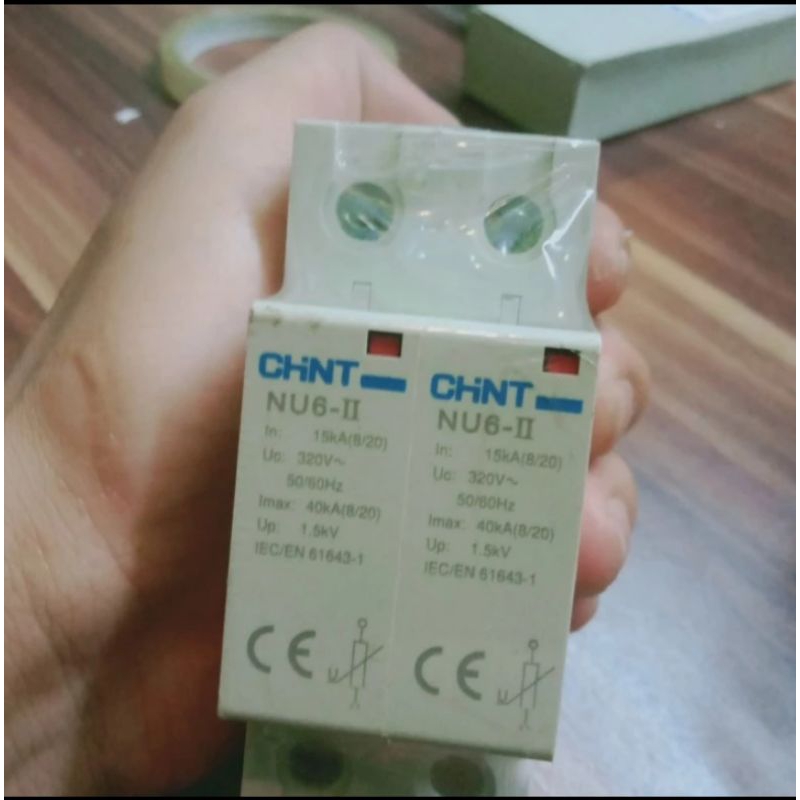 Jual SURGE ARRESTER CHINT NU6-II 2P 40KA ORIGINAL ASLI | Shopee Indonesia