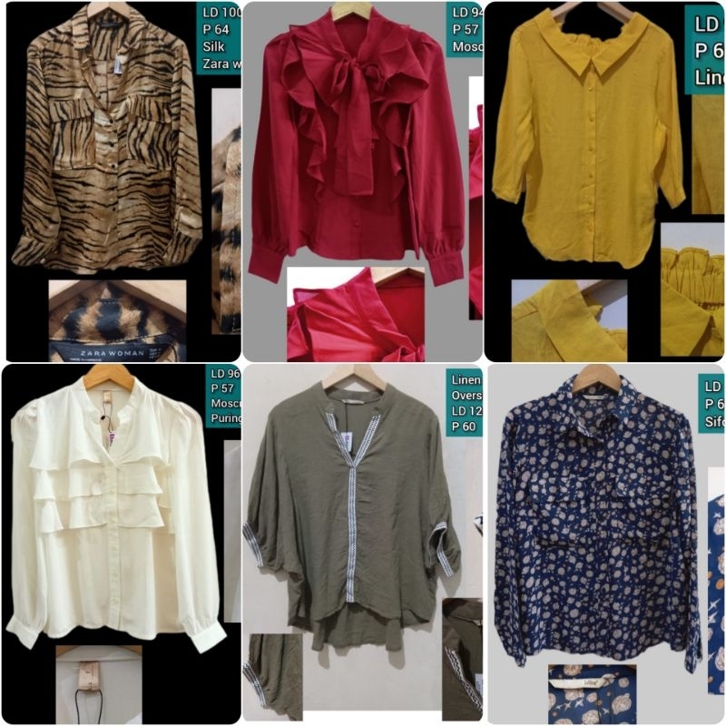 Jual Blouse Sifon, Katun, Linen Murce | Shopee Indonesia